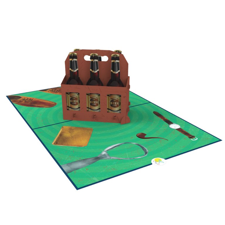 Congrats Beer Box 3D Pop Up Card - SkyPop - Wholesale, Manufacture ...