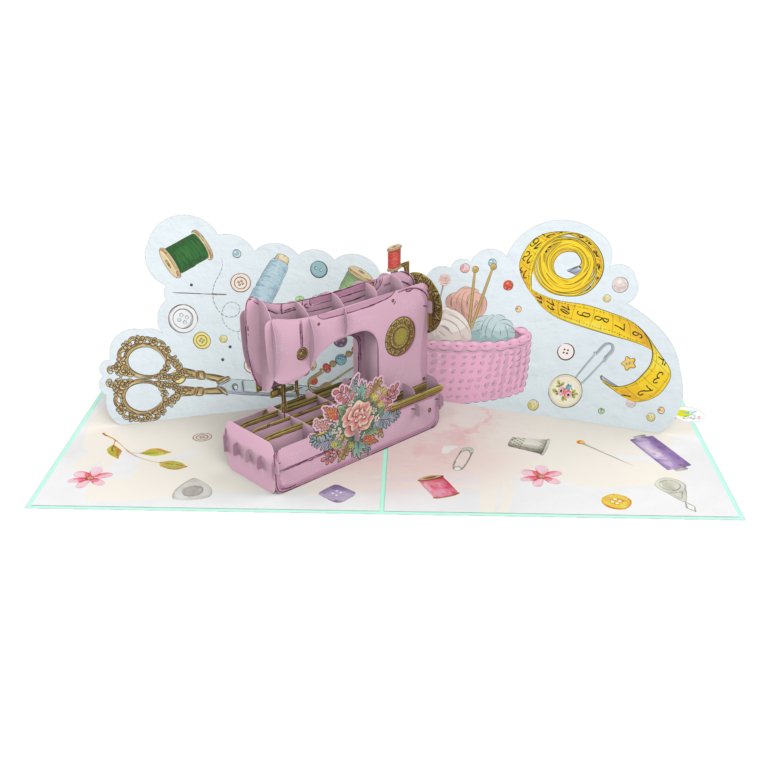 Sewing Hobby 3D Pop Up Card - SkyPop - Wholesale, Manufacture, Supplier ...