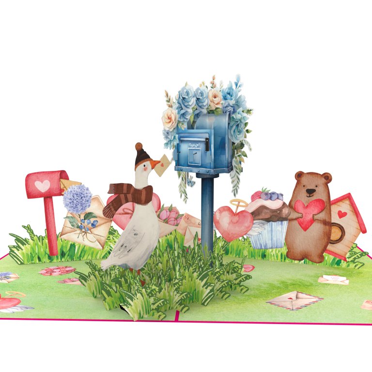 Love Duck Pop Up Card - SkyPop - Wholesale, Manufacture, Supplier Pop ...
