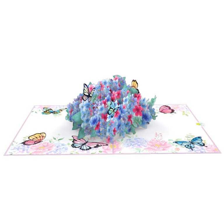 Hydrangea Flower Garden 3D Pop Card - SkyPop - Wholesale, Manufacture ...