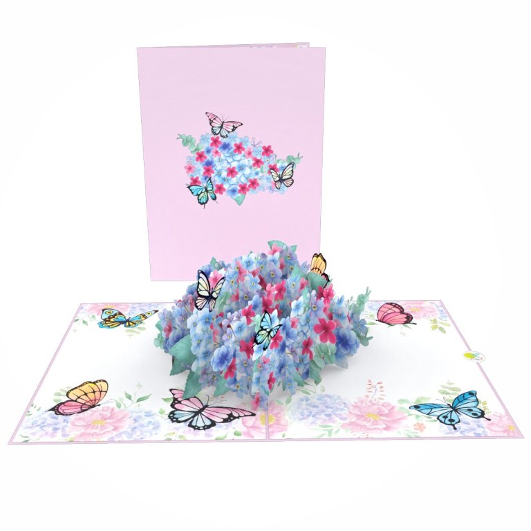 Hydrangea Flower Garden 3D Pop Card - SkyPop - Wholesale, Manufacture ...