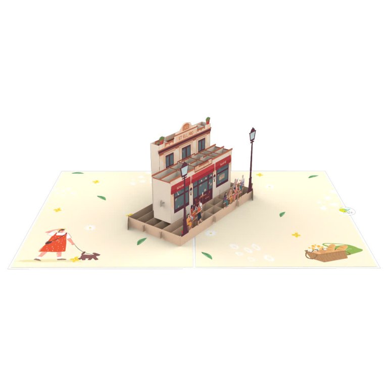Restaurant 3D Pop Up Card - SkyPop - Wholesale, Manufacture, Supplier ...