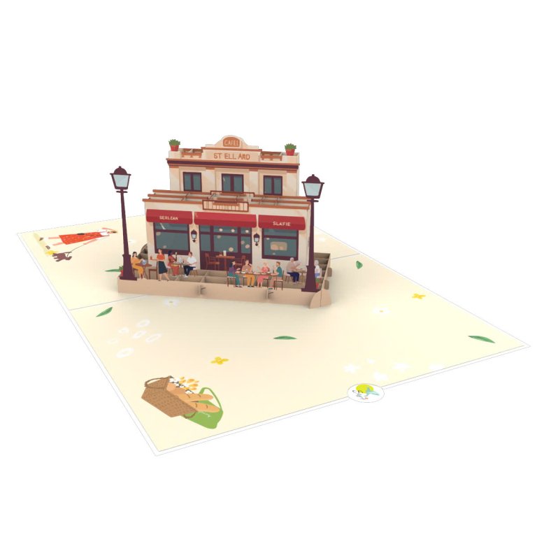 Restaurant 3D Pop Up Card - SkyPop - Wholesale, Manufacture, Supplier ...