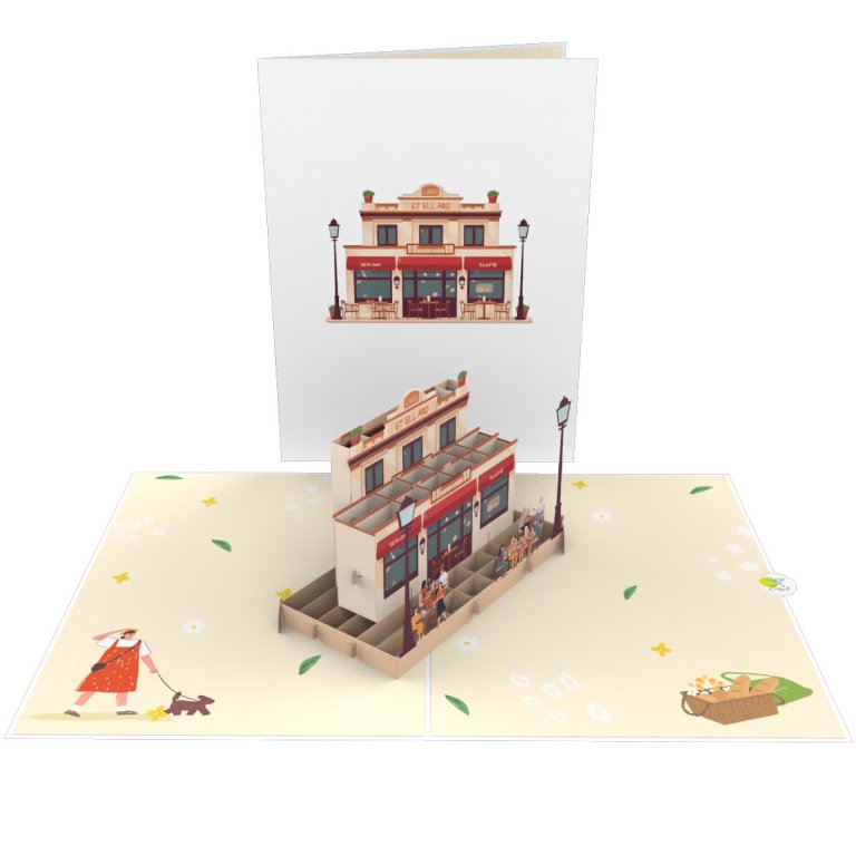 Restaurant 3D Pop Up Card - SkyPop - Wholesale, Manufacture, Supplier ...