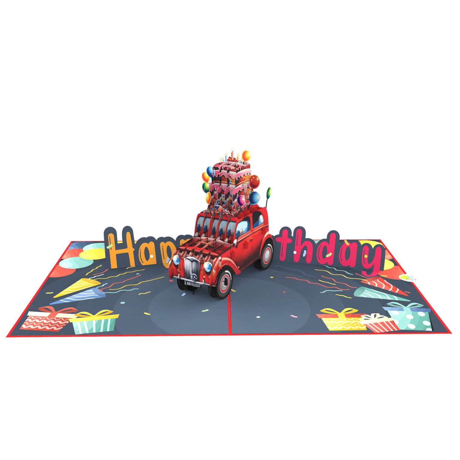 Birthday Car 3D Pop Up Card - SkyPop - Wholesale, Manufacture, Supplier ...