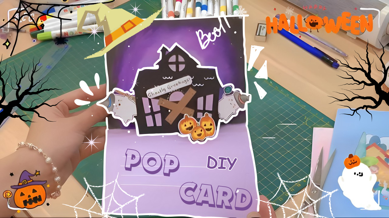 DIY Halloween 3D Pop Up Card: Unleash Your Creative Ghosts and Ghouls ...