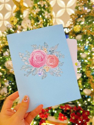 Stunning Ranunculus Flowers Pop Card: Elegant and Vibrant % - SkyPop ...