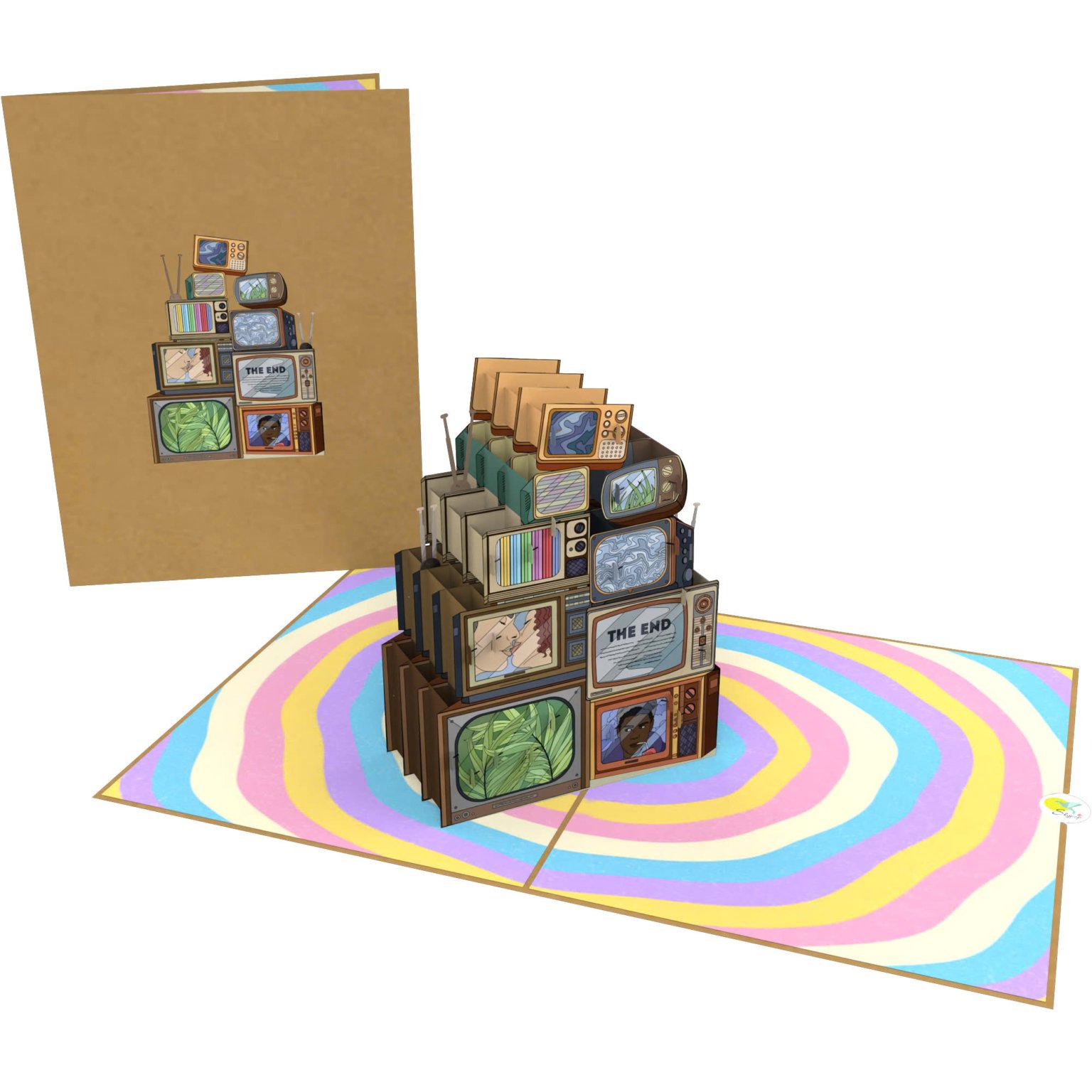 Classic Televisions 3D Pop Up Card - SkyPop - Wholesale, Manufacture ...