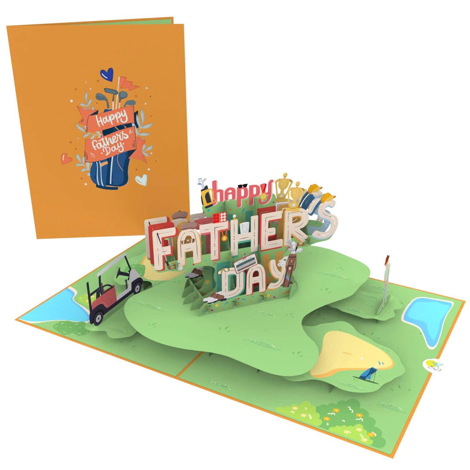 Golf Father Day 3D Pop Up Card - SkyPop - Wholesale, Manufacture ...