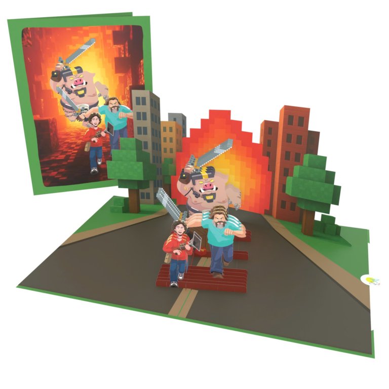 Minecraft 3D Pop Up Card - SkyPop - Wholesale, Manufacture, Supplier ...