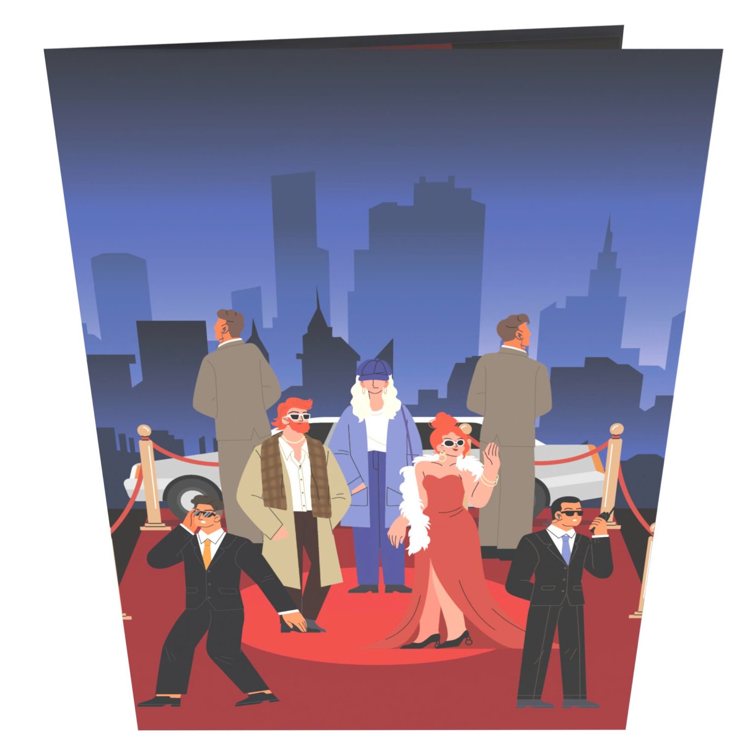 Red Carpet Stars 3D Pop Up Card - SkyPop - Wholesale, Manufacture ...