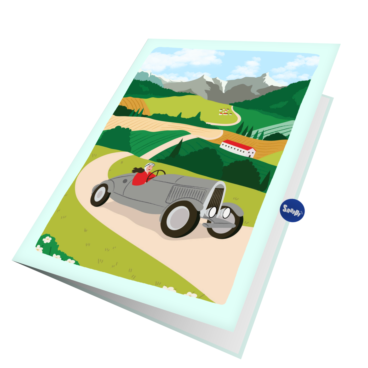 Countryside Road Trip Greeting Card - SkyPop - Wholesale, Manufacture ...