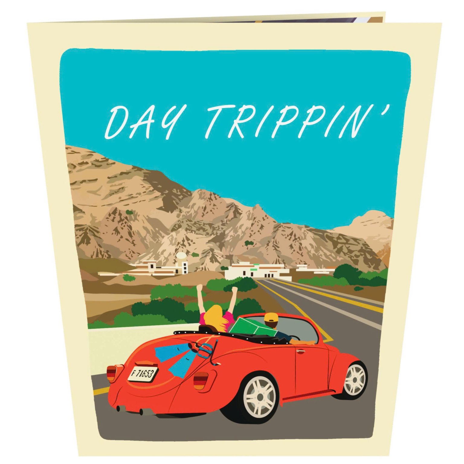 Day Trippin 3D Pop Up Card - SkyPop - Wholesale, Manufacture, Supplier ...