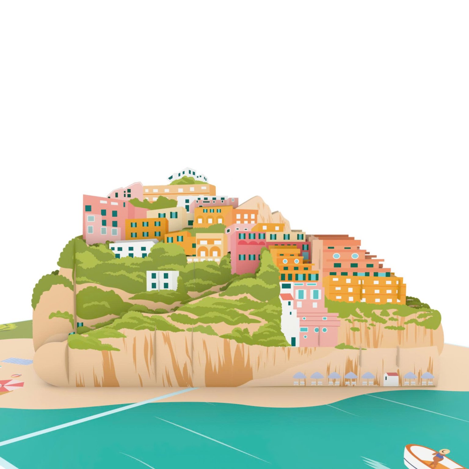 Amalfi Coast 3D Pop Up Card - SkyPop - Wholesale, Manufacture, Supplier ...