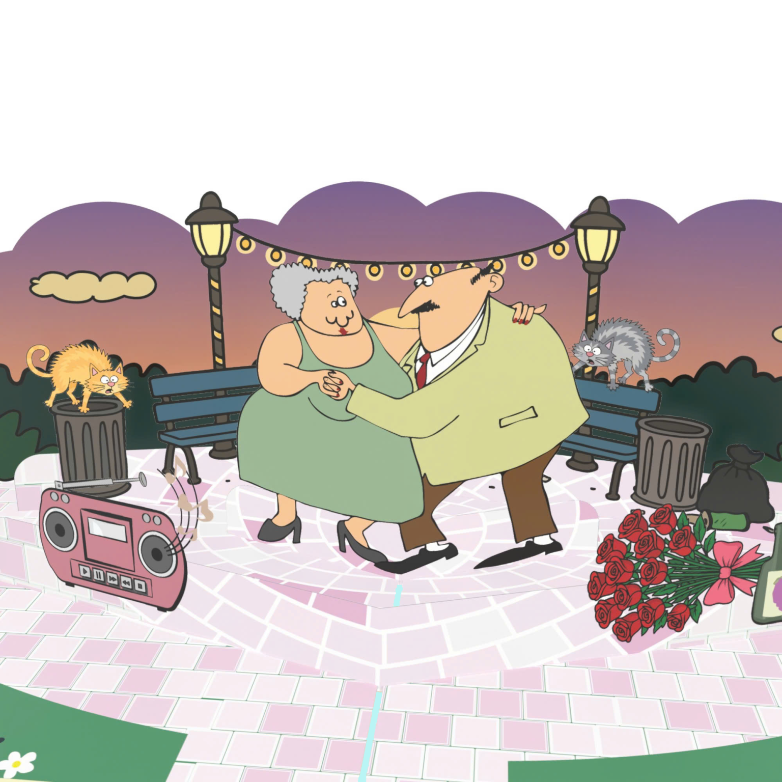 Dancing Couple 3D Pop Up Card - SkyPop - Wholesale, Manufacture ...
