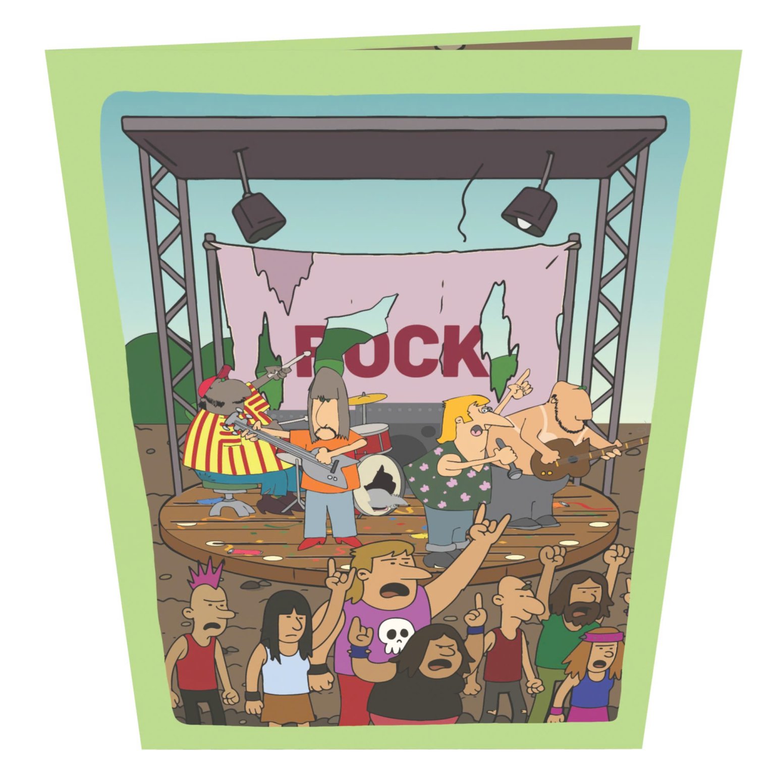 Rock Band 3D Pop Up Card - SkyPop - Wholesale, Manufacture, Supplier ...