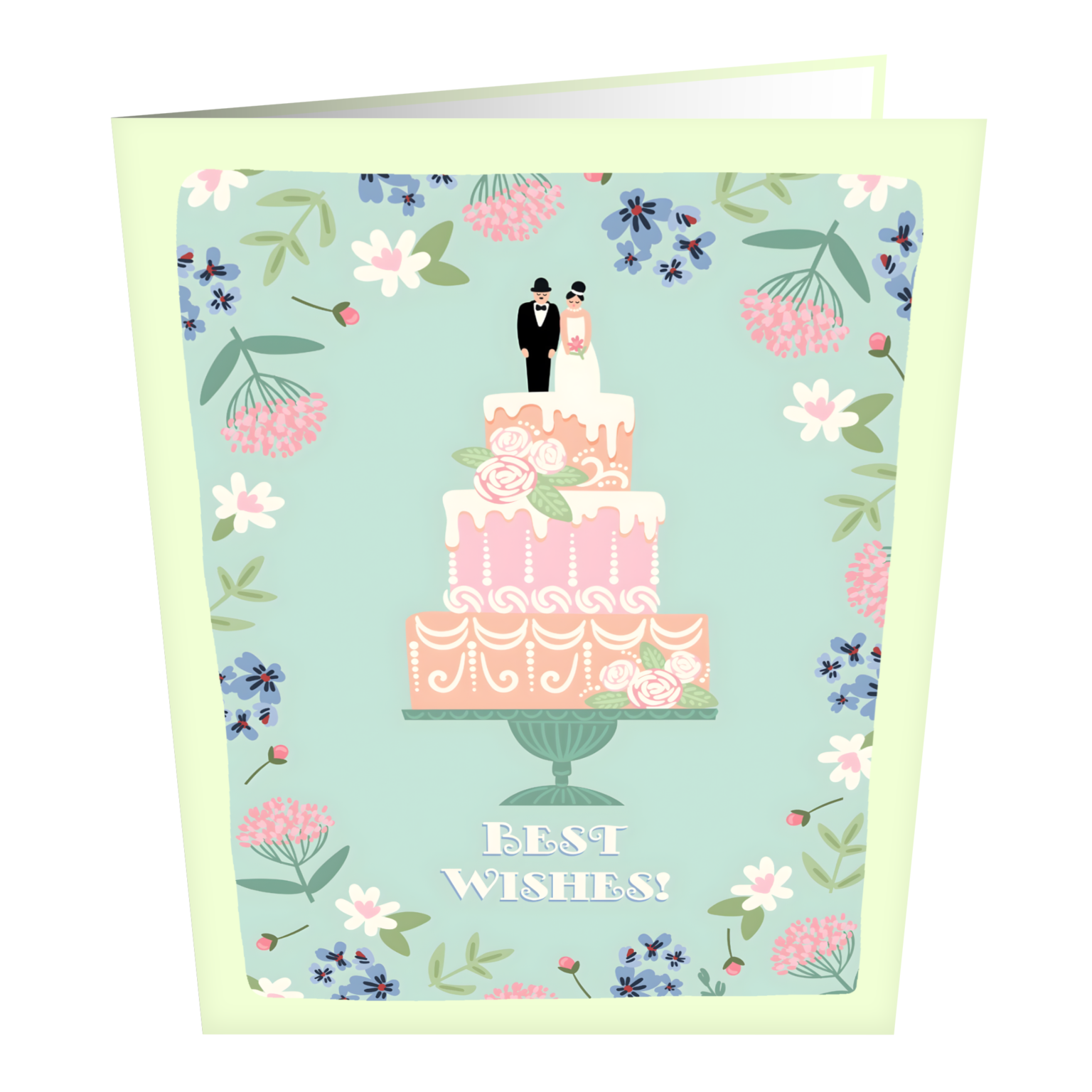 Wedding Cake Greeting Card - SkyPop - Wholesale, Manufacture, Supplier ...